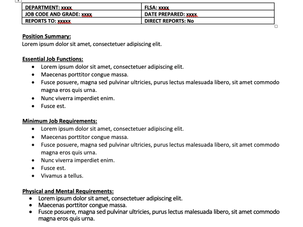 A thoughtfully created job description. | Upwork