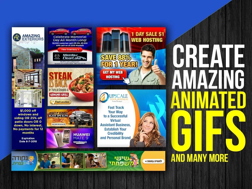 An amazing animated gif ads | Upwork