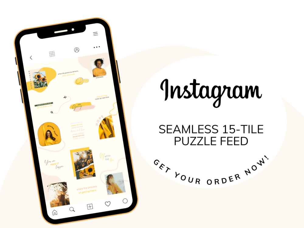 A "Highly Creative Quality Puzzle Feed Design" for your Instagram ...