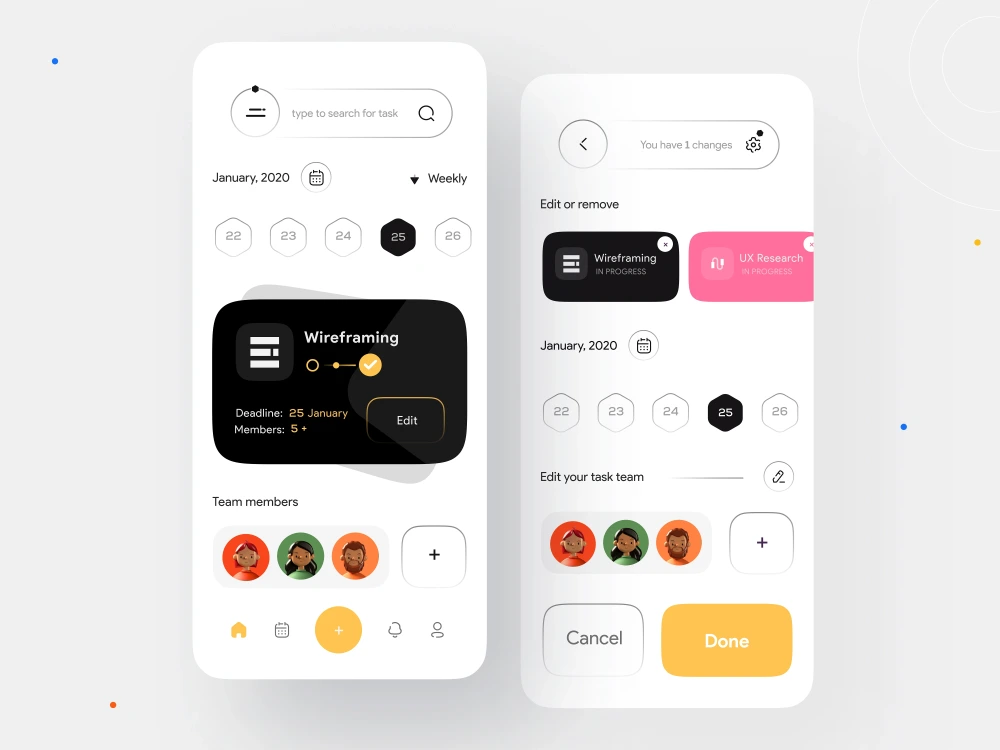 Clean and good looking Mobile app UI Ux Design for Your Idea | Upwork