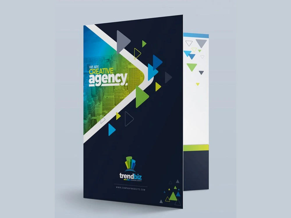 Modern, unique and corporate presentation folder design | Upwork