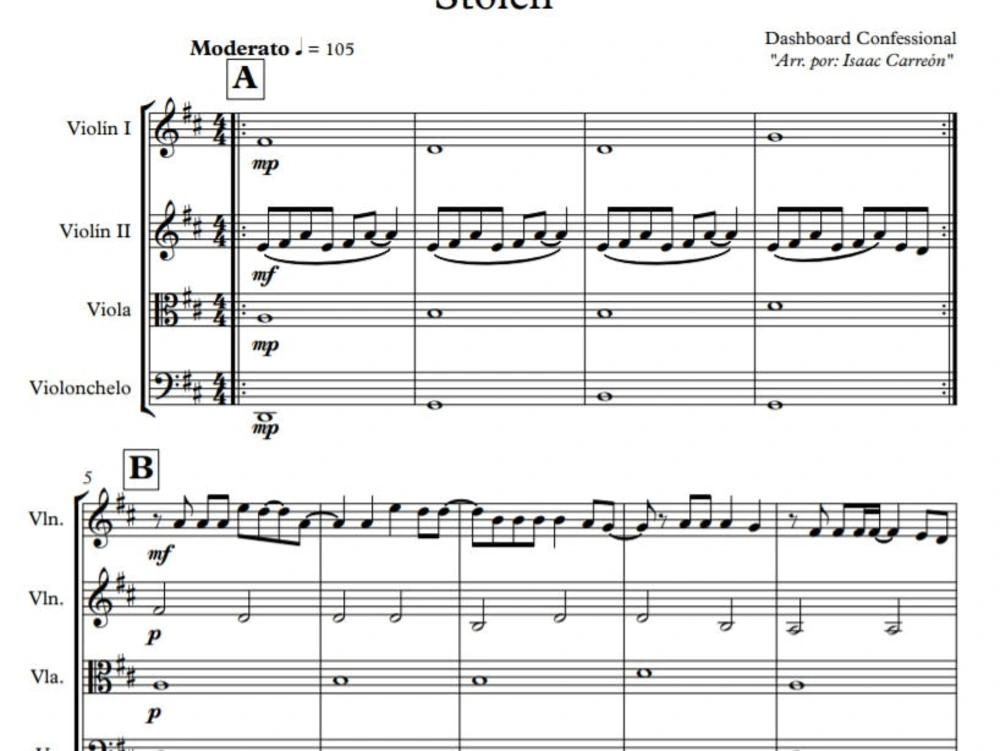 A string quartet arrangement | Upwork