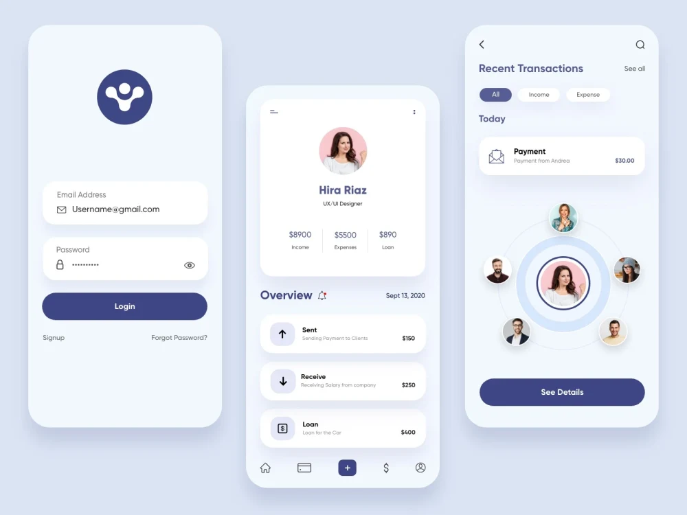 Clean and good looking Mobile app UI Ux Design for Your Idea | Upwork