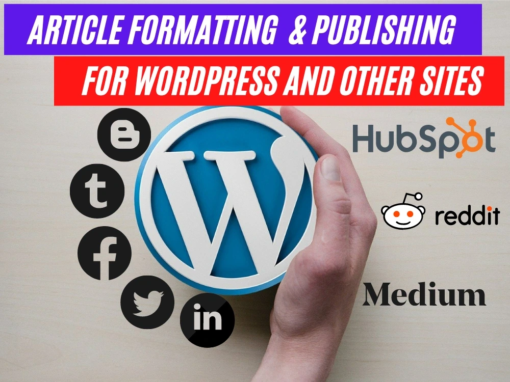 WordPress Article Formatting and Publishing, Image Creation Using Canva | Upwork