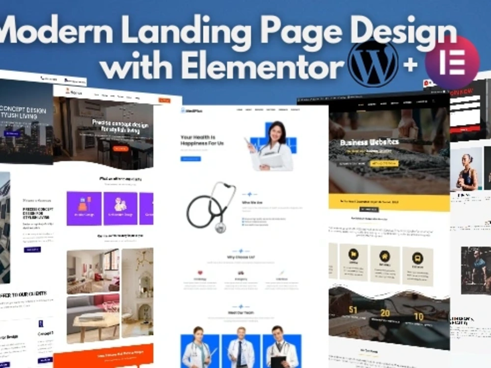 Professional landing page in WordPress using Elementor | Upwork