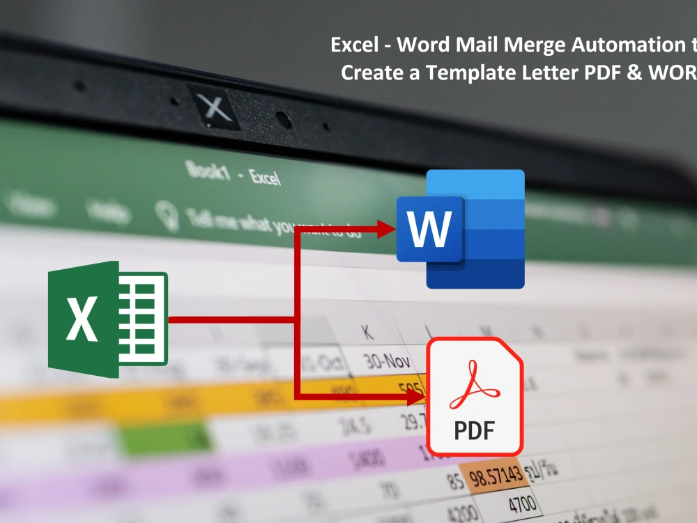 Excel - Word Mail Merge Automation to Create a Template Letter PDF & WORD | Upwork