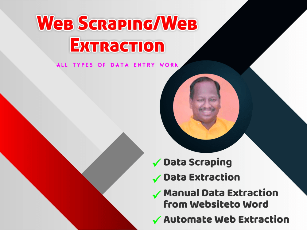 Web scraping (manual as well as automation) and Data Extraction ...