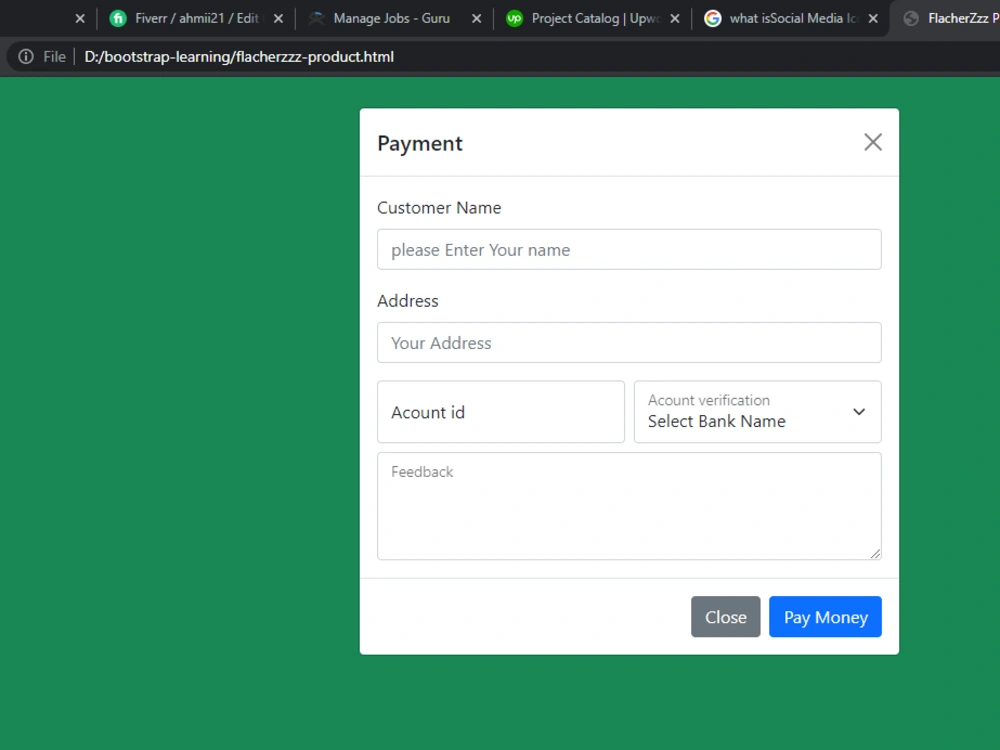 Beautiful responsive websites with HTML,CSS and bootstrap. | Upwork