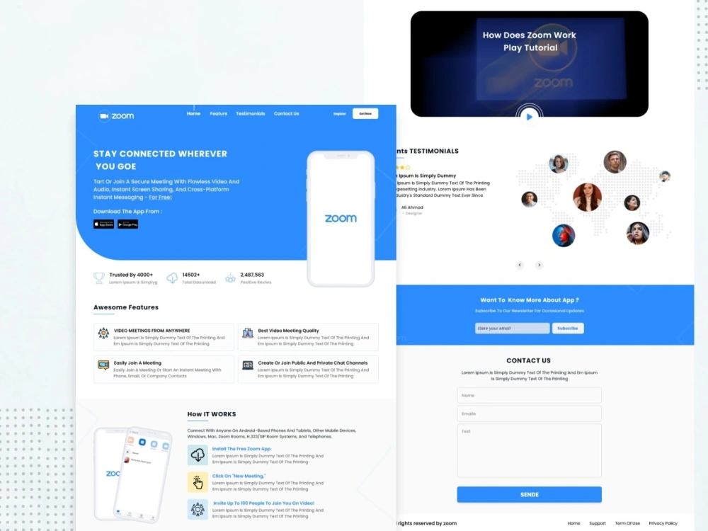 Creative and unique landing page UI | Upwork