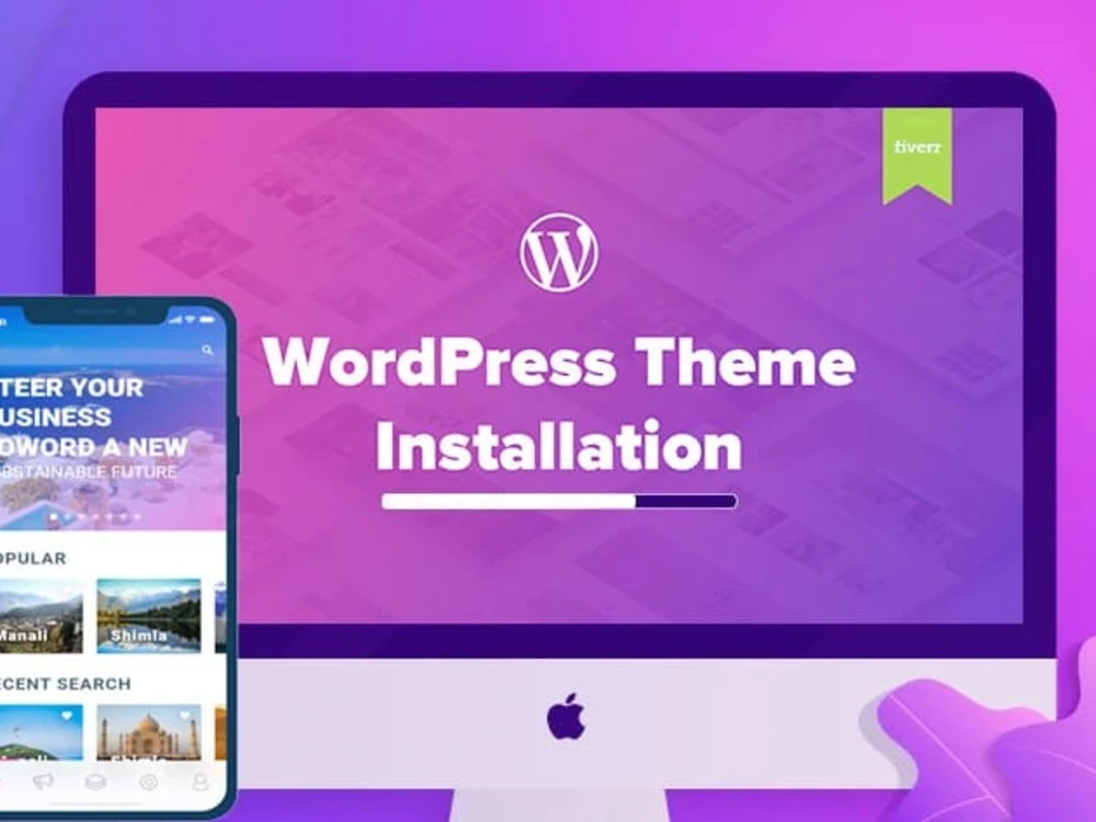 Wordpress installation with theme setup | Upwork