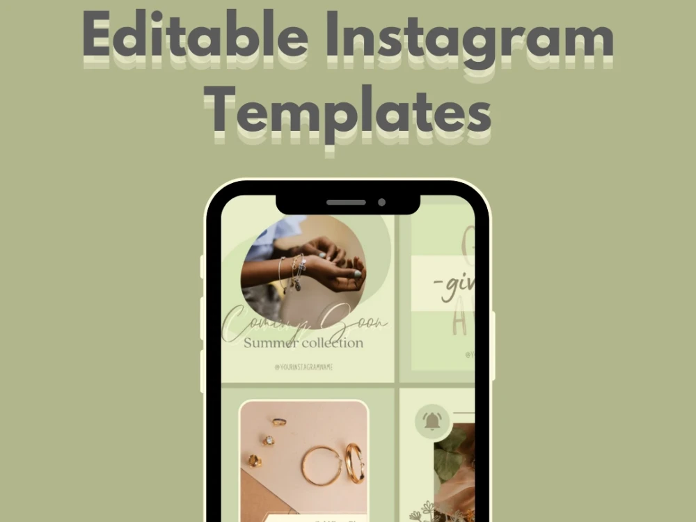 A editable customized template for your Instagram | Upwork