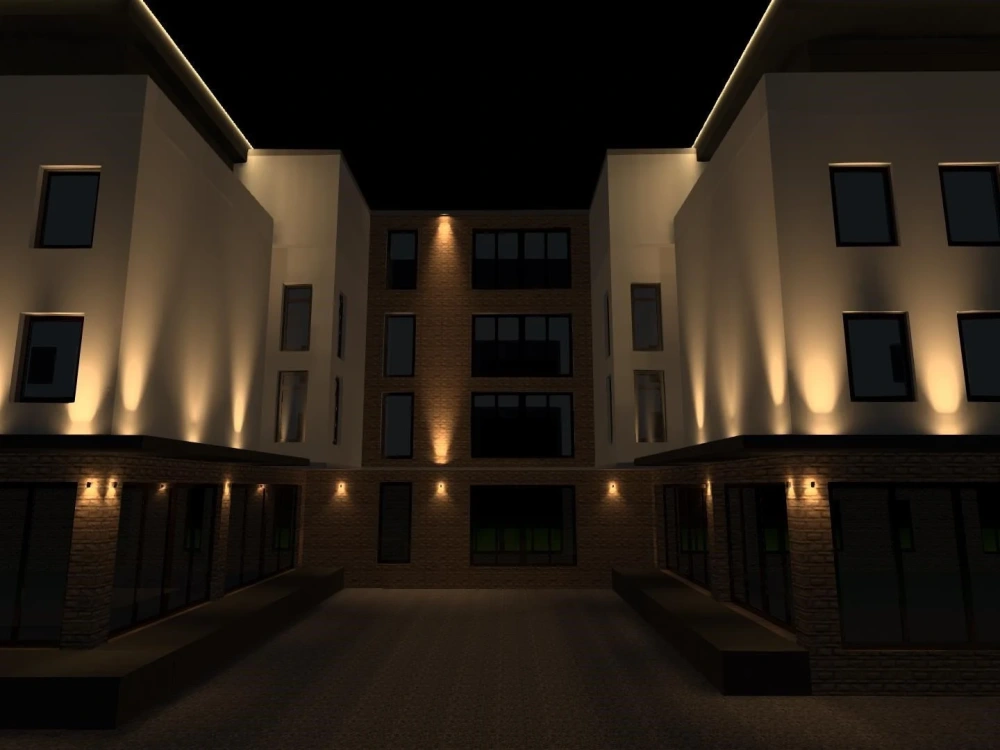 Dialux lighting project with 3D rendering, layouts and photometric ...