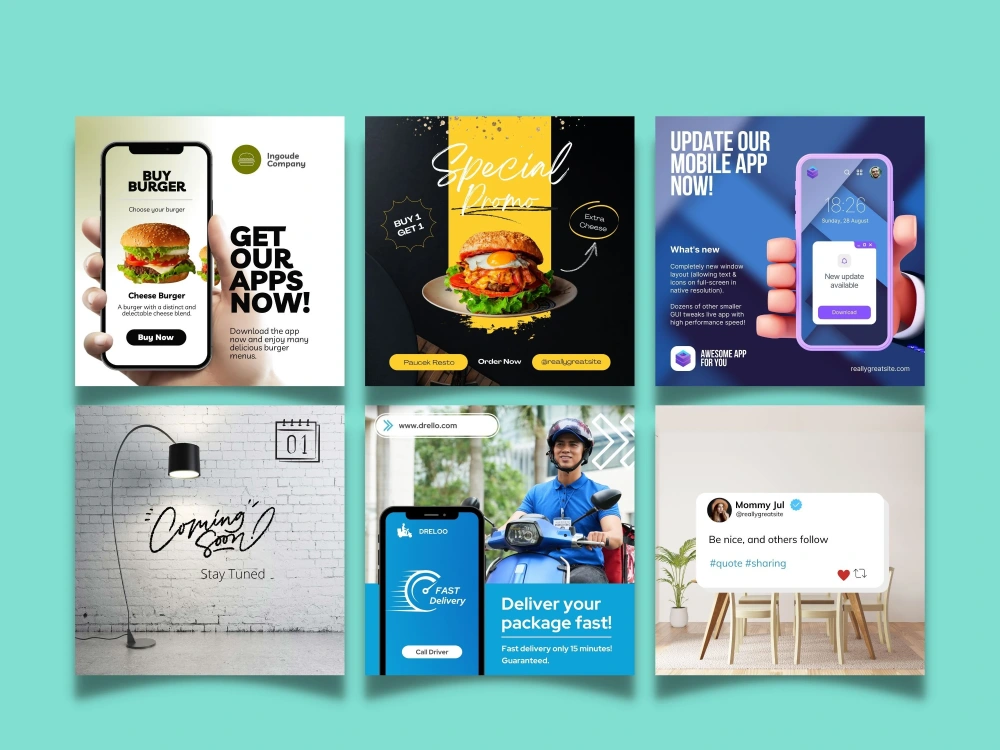 Social media content design, stills, videos, caption, hashtags, reels ...