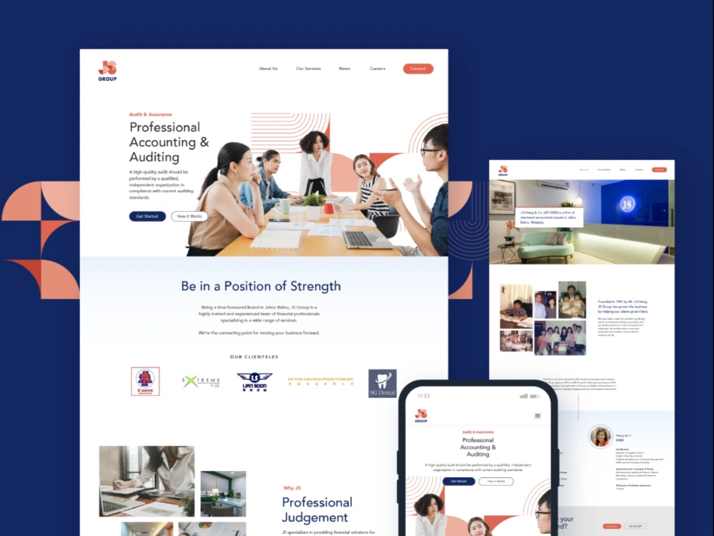 UX/UI designs converted to Frontend website. | Upwork