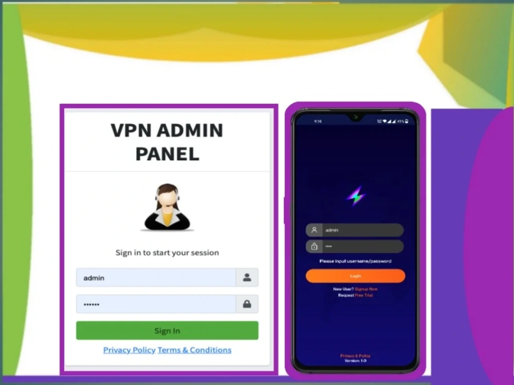 A VPN admin panel with app | Upwork