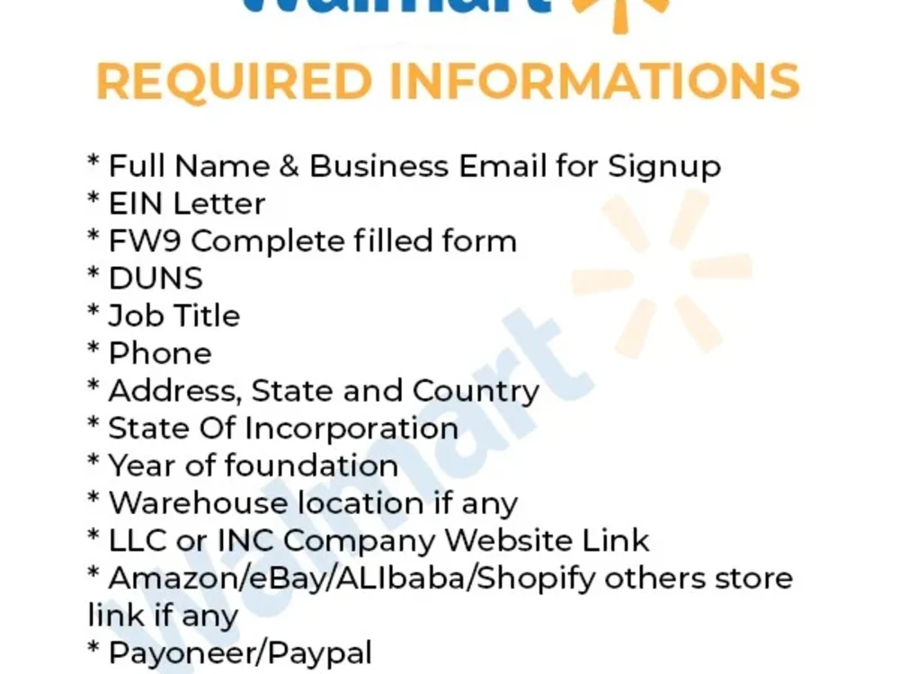 Approved and set up your Walmart marketplace seller store | Upwork