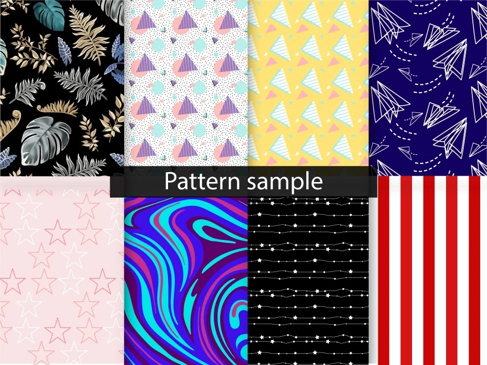 Seamless pattern textile fabric hand drawn vector repeat pattern design ...