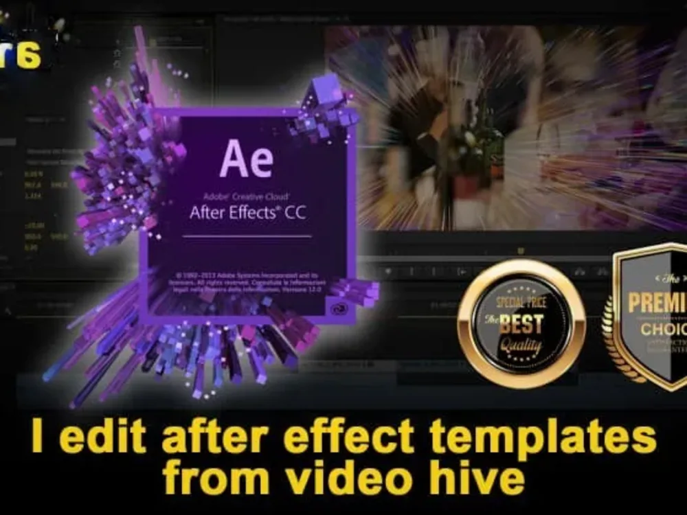 Your After Effects template edited with motion graphics, animated ...