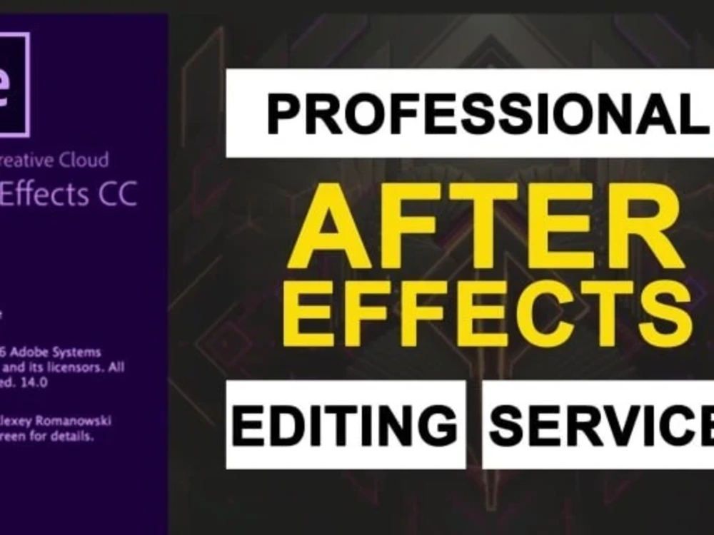 Your After Effects template edited with motion graphics, animated ...