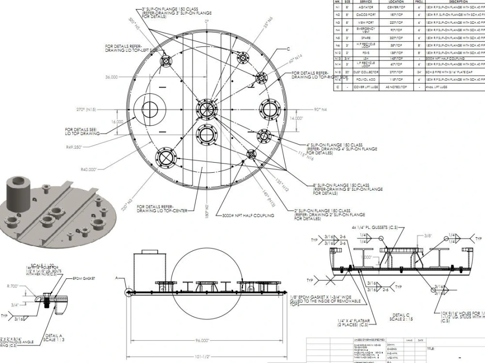 One Engineering Drawings for your project | Upwork