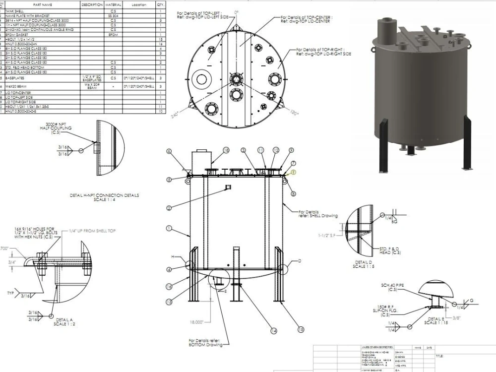 One Engineering Drawings for your project | Upwork