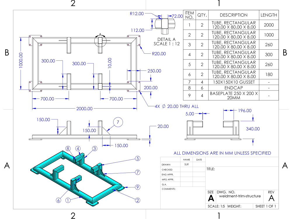One Engineering Drawings for your project | Upwork