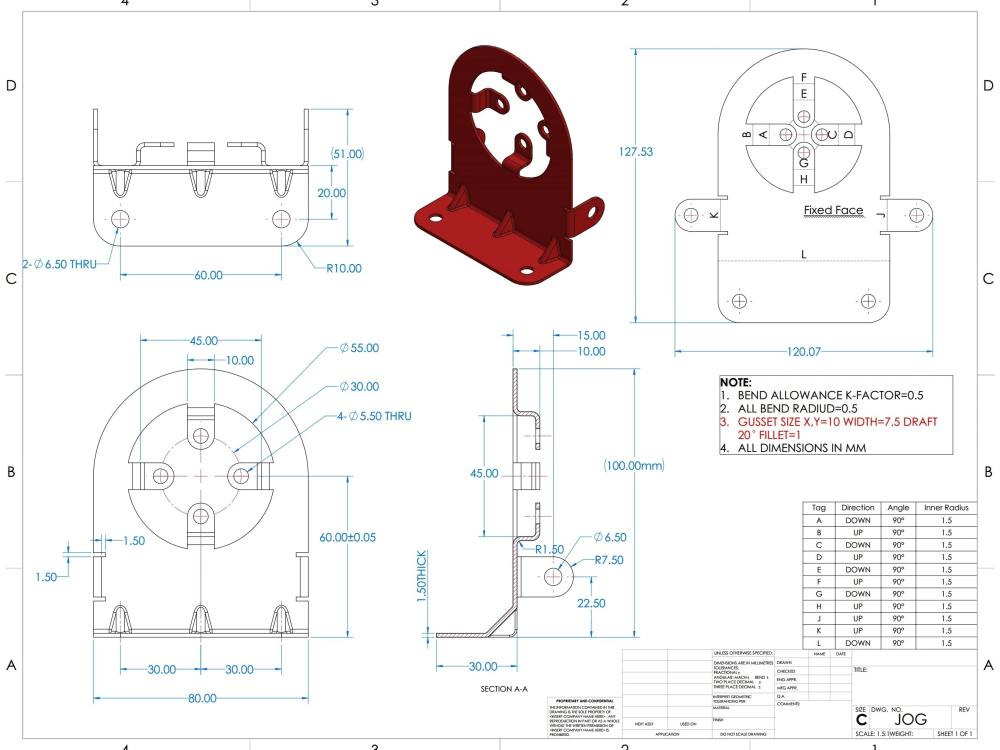 One Engineering Drawings for your project | Upwork