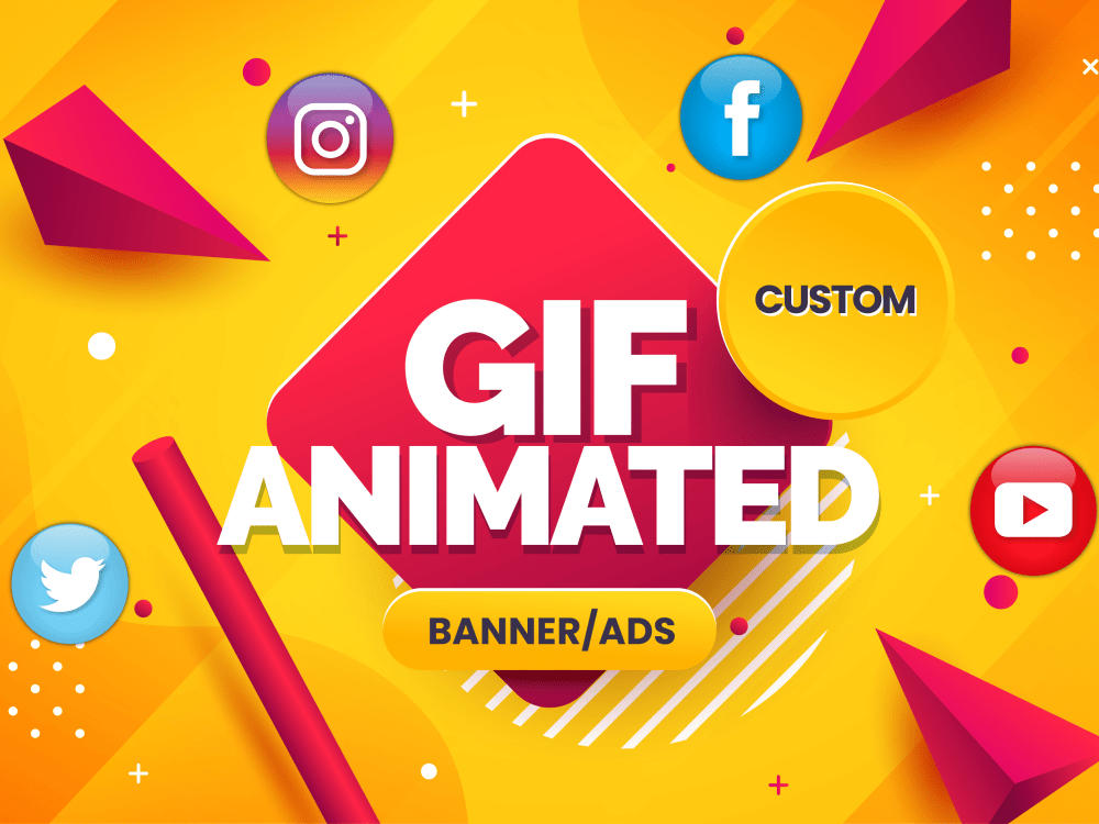 A creative custom GIF animated banner or animated GIF ads | Upwork