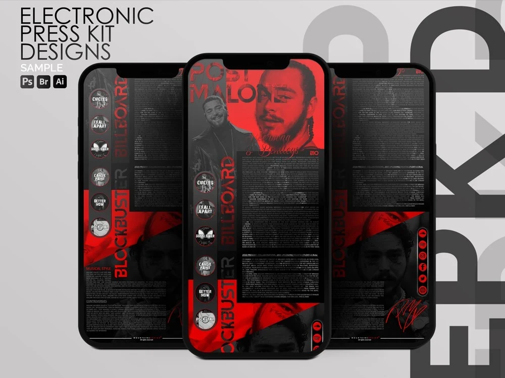 A unique Electronic press kit (EPK) designs for your business | Upwork