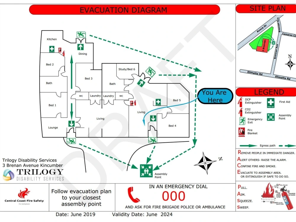 Evacuation Floor Plans in SketchUp | Upwork