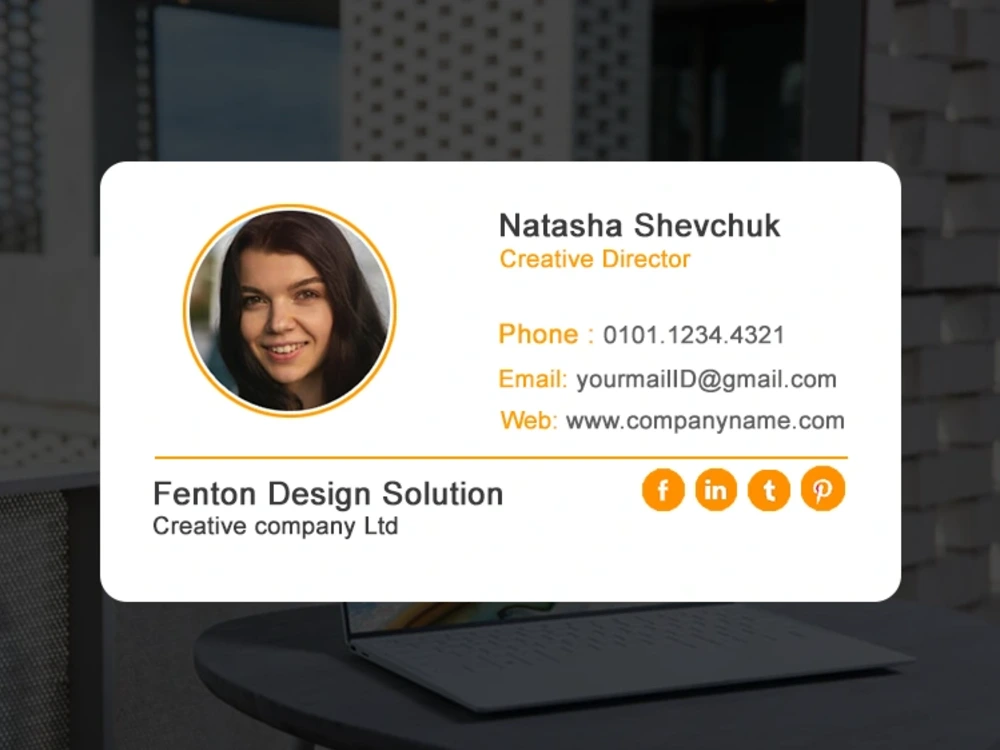 A clickable HTML animated email signature or GIF email signature | Upwork