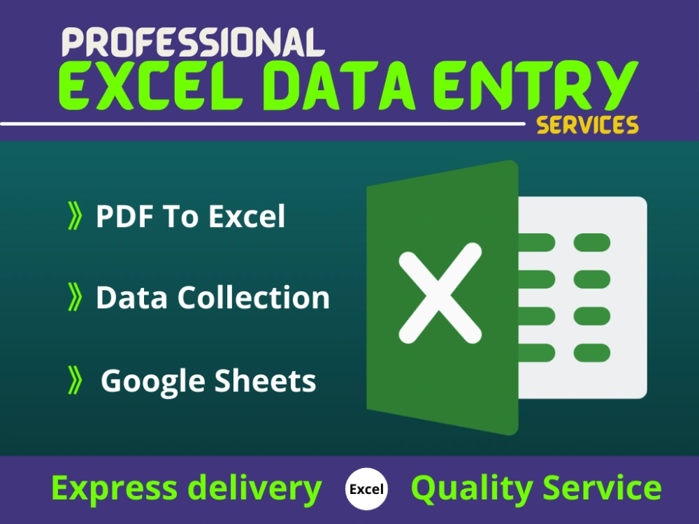 A fast and professional Excel data entry service within 24 hours | Upwork