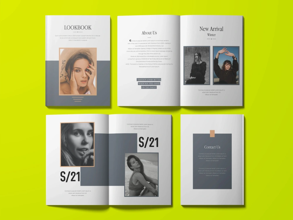 Lookbook,magazine,booklet,catalog,flyer,leaflet,sell sheet,brochure ...