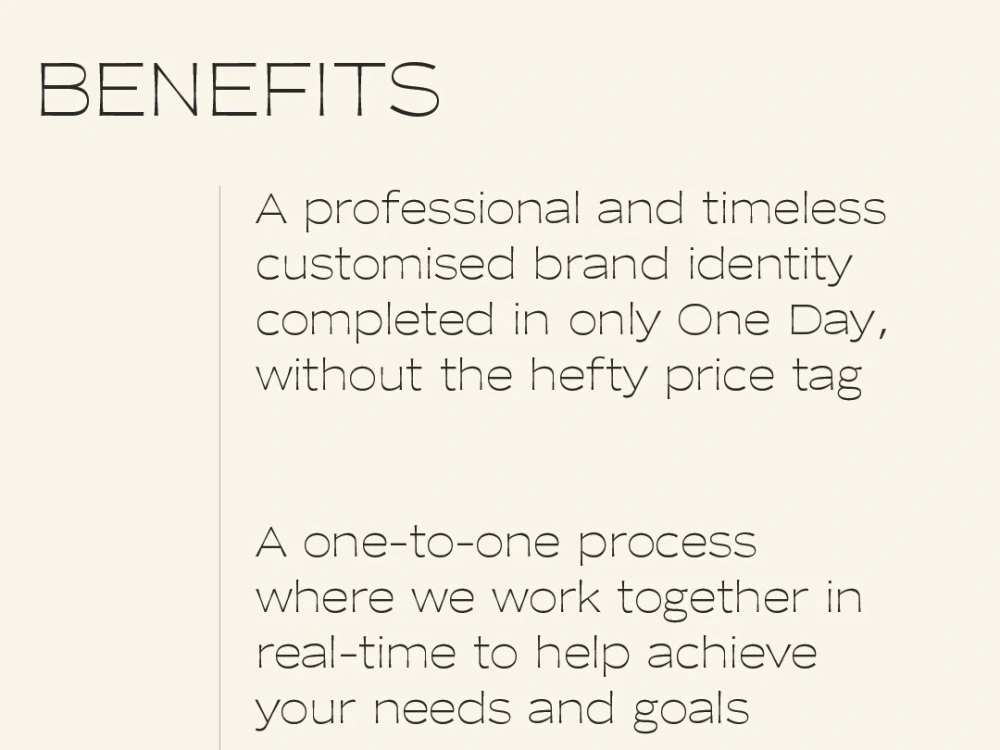 A One-Day Brand Identity Design—No templates. Highly customized design ...