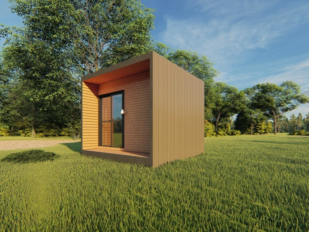 3D rendering of a Tiny house or cabin | Upwork