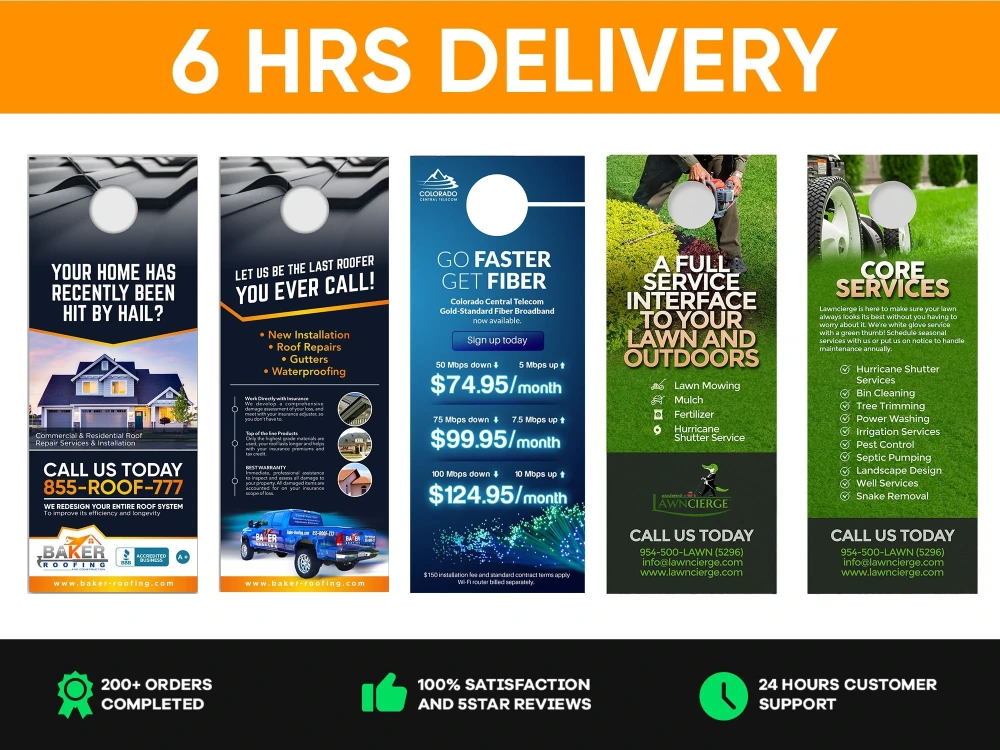 Professional Modern door hanger in 6 Hrs | Upwork