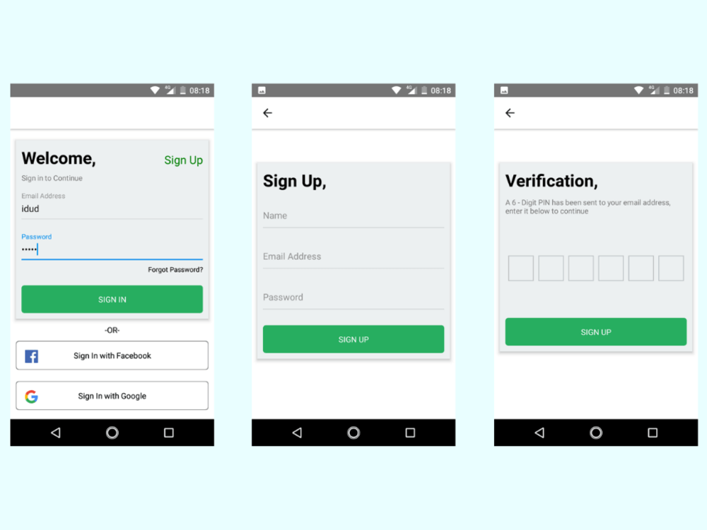 Responsive Flutter Mobile Application Upwork