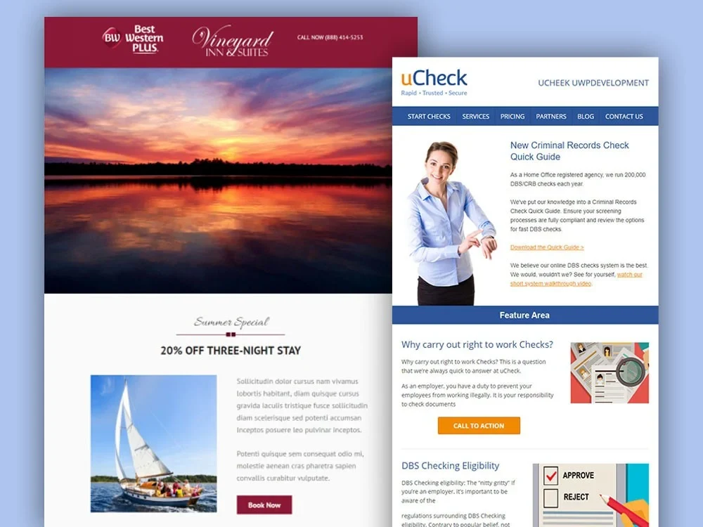 Responsive & Editable Mailchimp Email Newsletter Template for Your ...