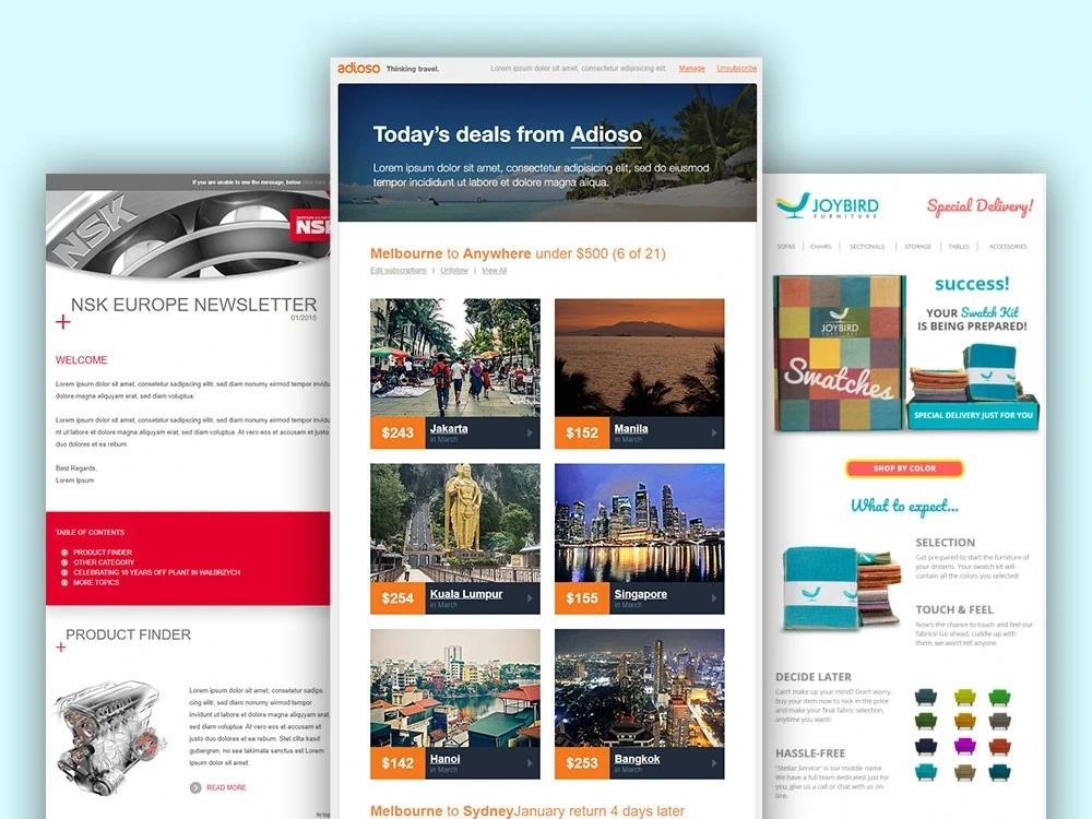 Responsive & Editable Mailchimp Email Newsletter Template for Your ...