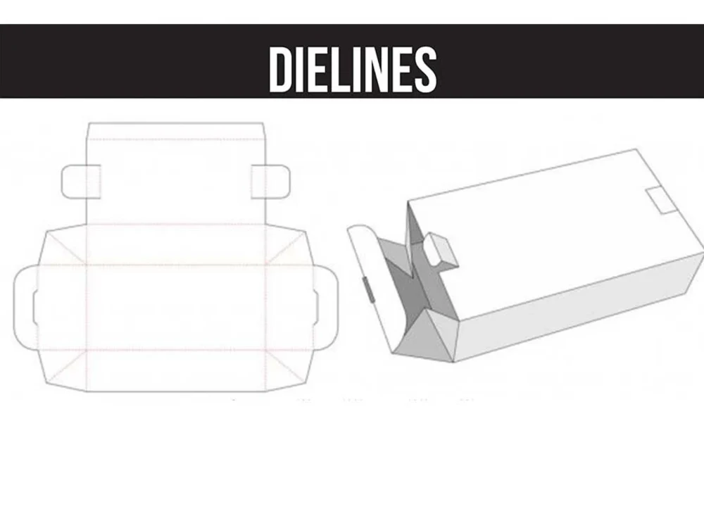 Dieline and box cut line for your product box | Upwork
