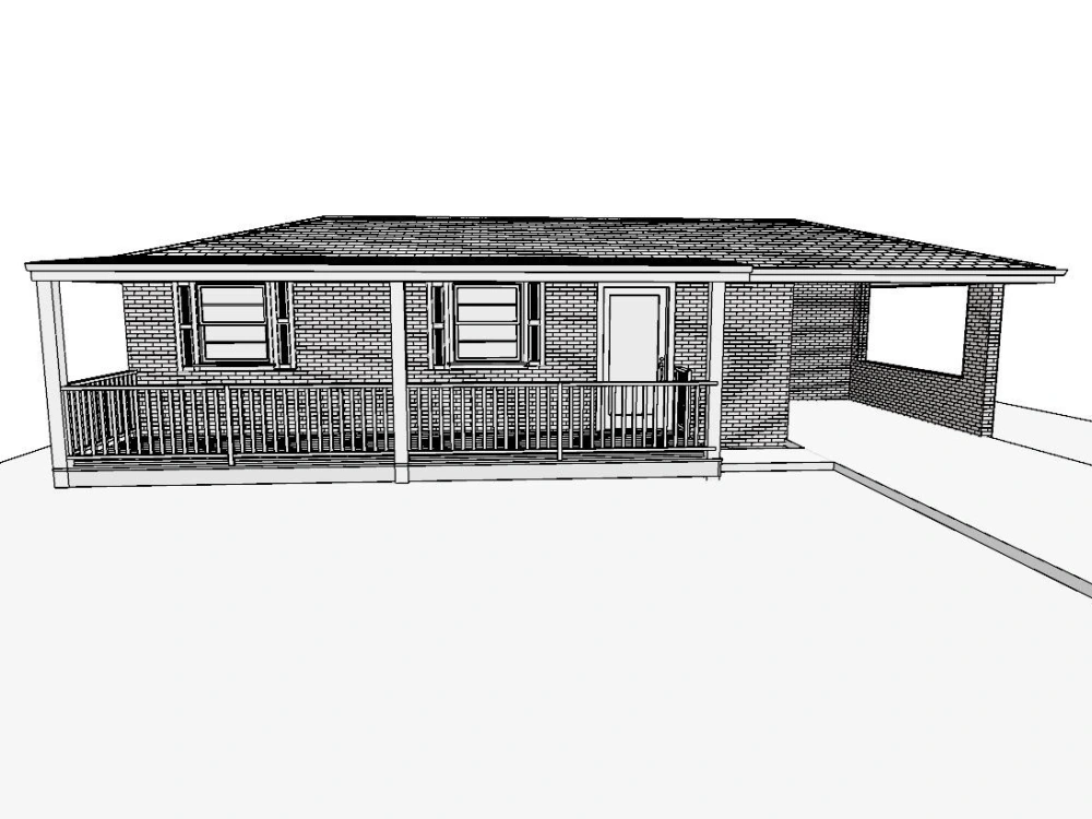 A completed front porch plan | Upwork