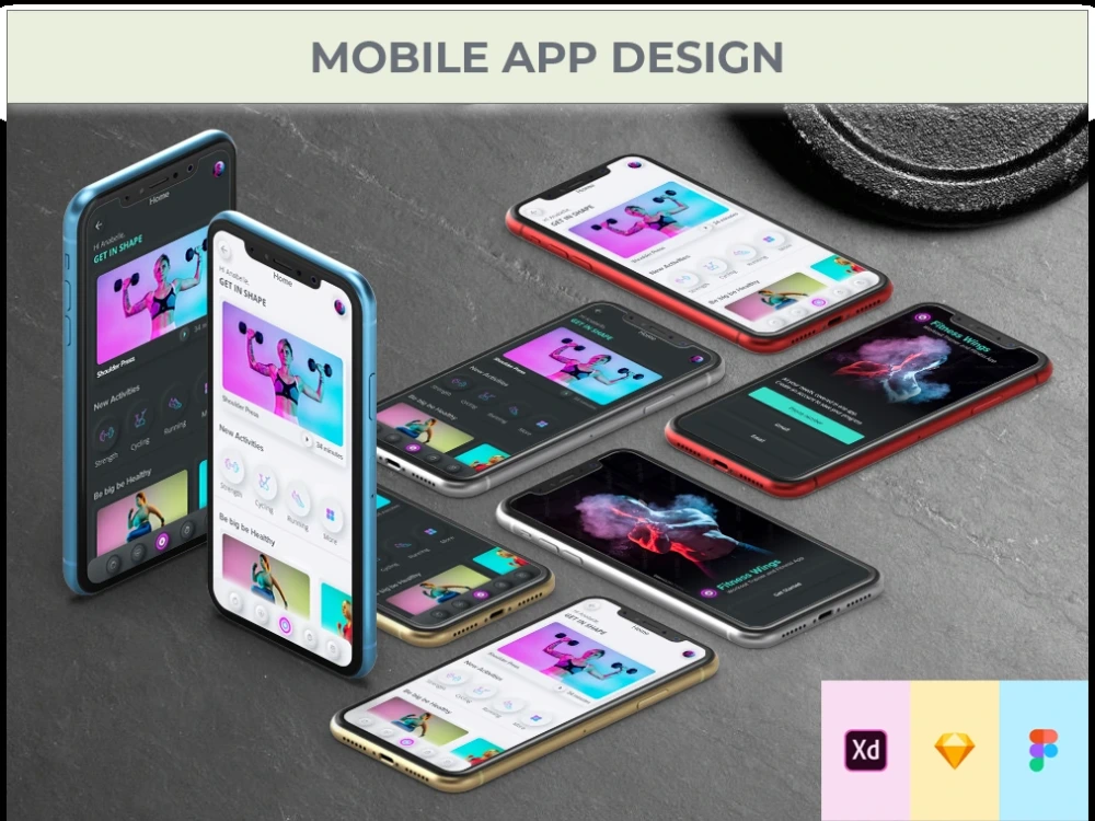 Creative & latest Mobile app design | UI/UX | Mockups | Upwork
