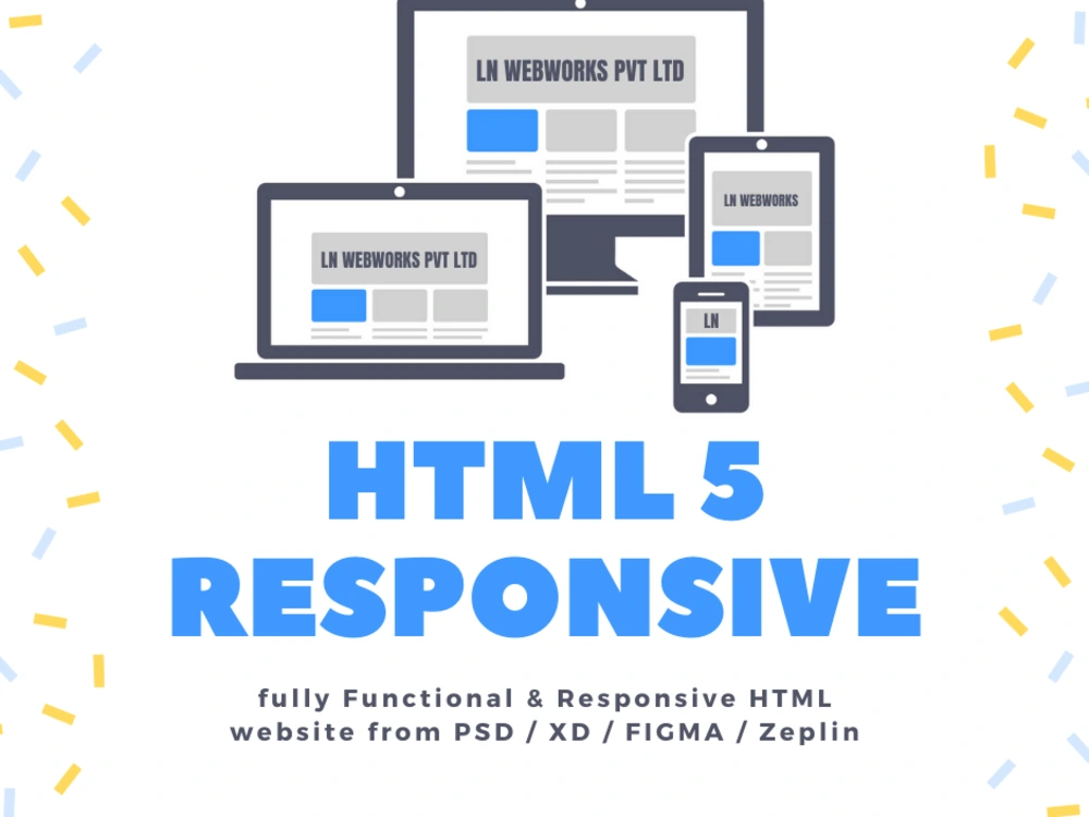 Fully Functional & Responsive HTML website from PSD / XD / FIGMA ...