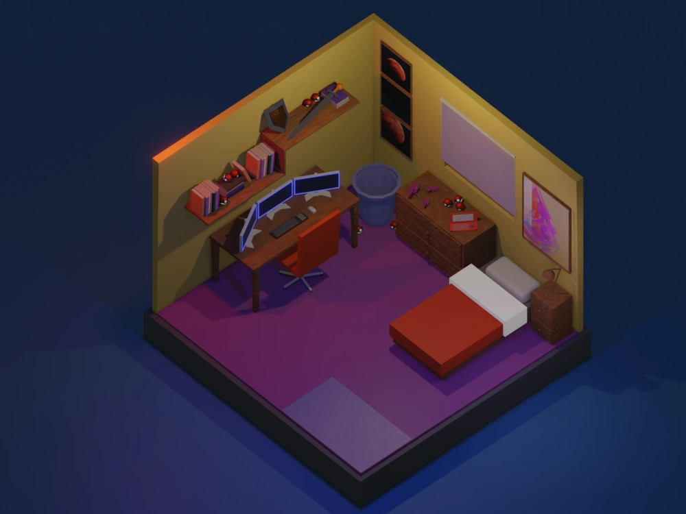 Game ready low poly 3d models | Upwork