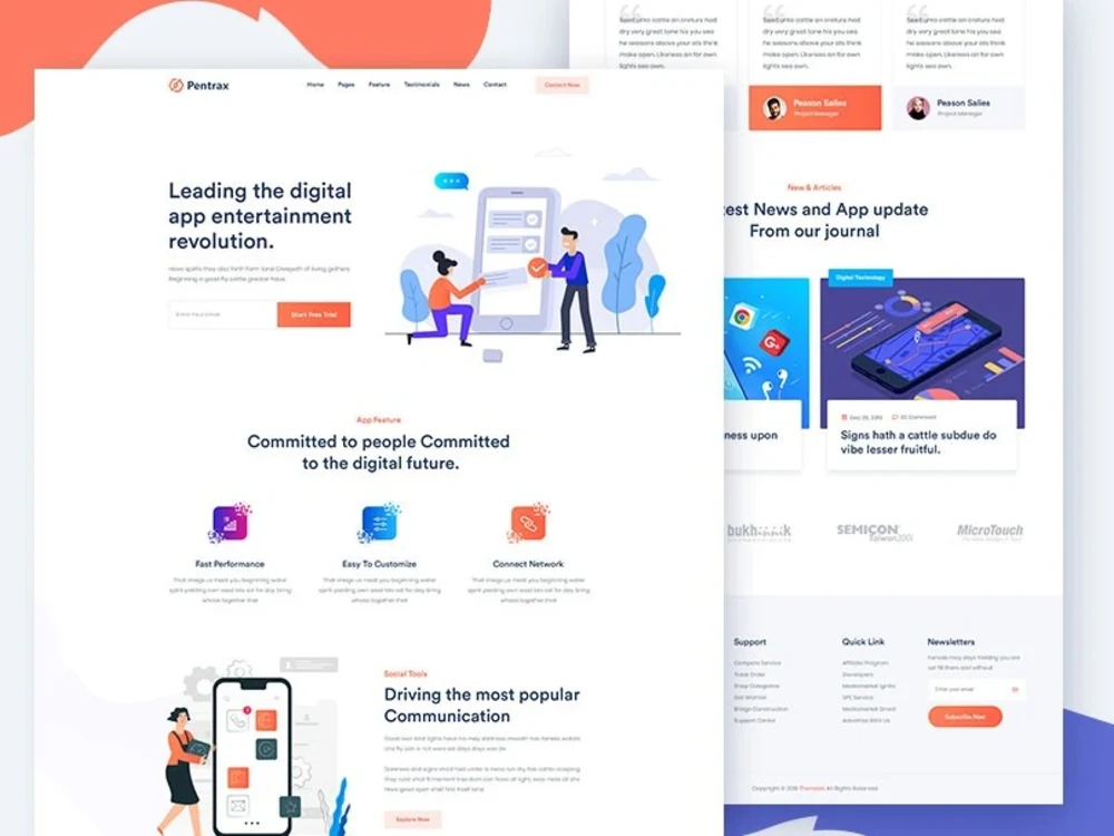 Website ui ux design with photoshop PSD, adobe xd, figma, and sketch ...