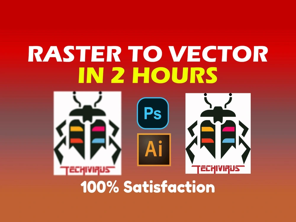 Your Rasterized Logos into Vectorized (PSD/AI) File Format in 4 hours ...