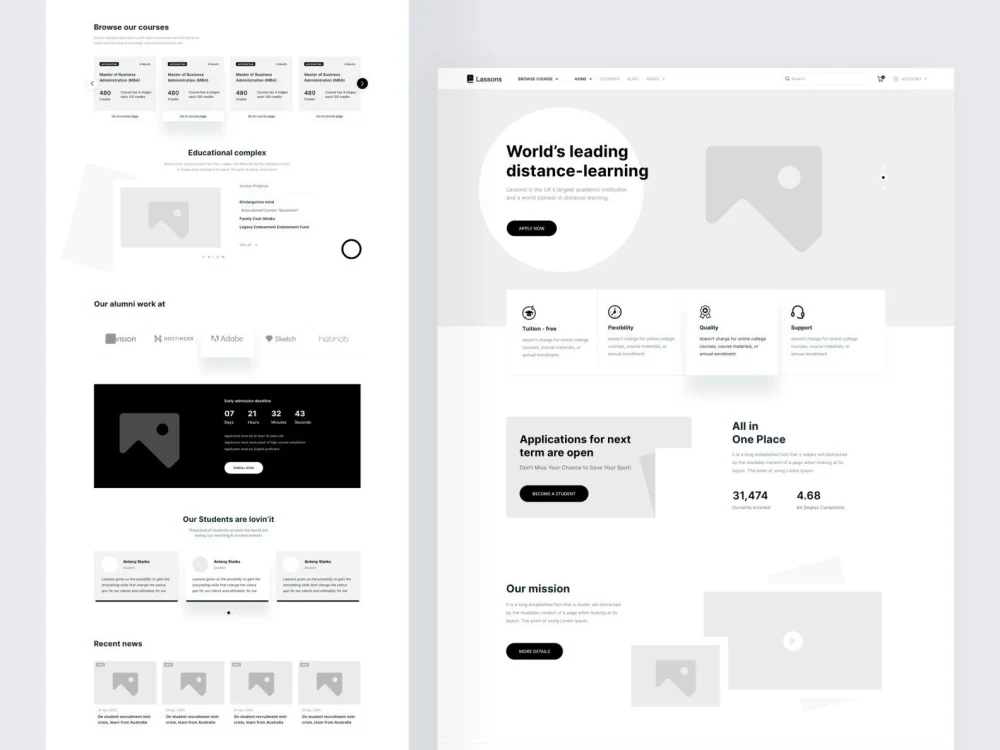 High quality UI/UX design for your website | Upwork