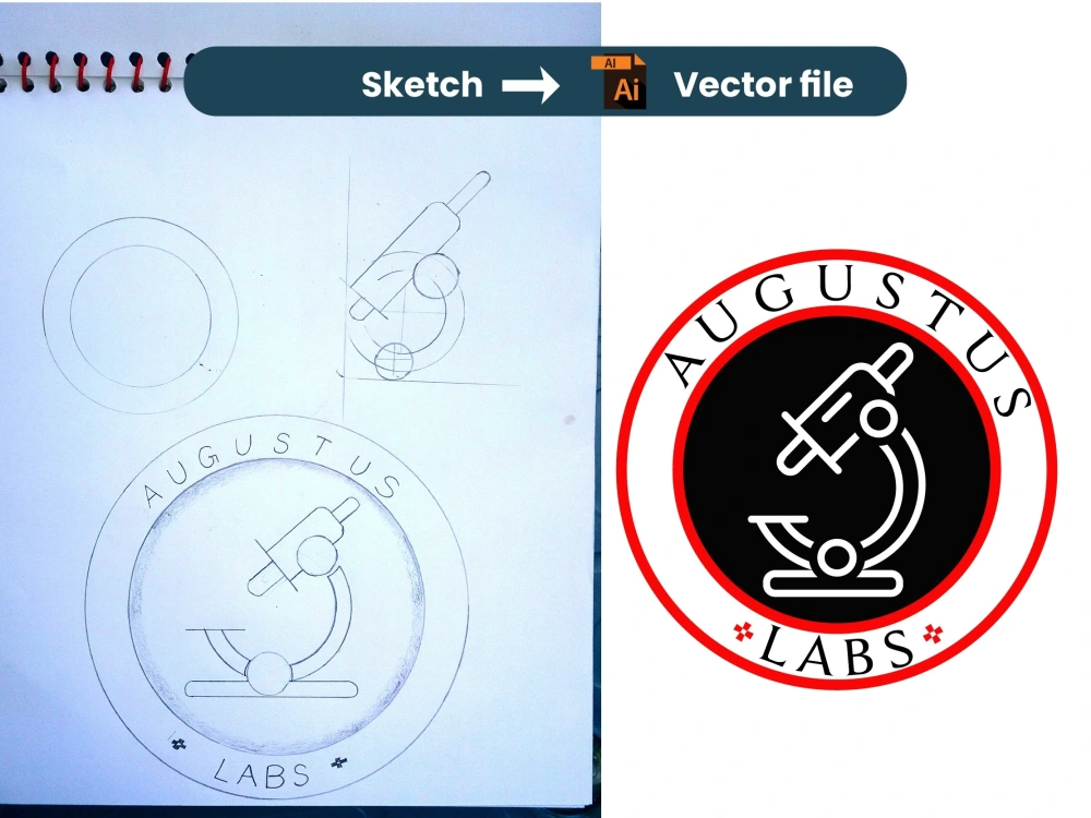 Vectorize your logo, convert image to vector, sketch to vector manually ...