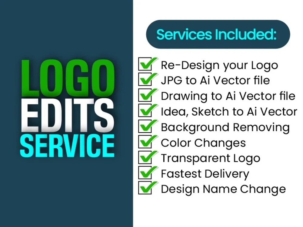 Vectorize your logo, convert image to vector, sketch to vector manually ...