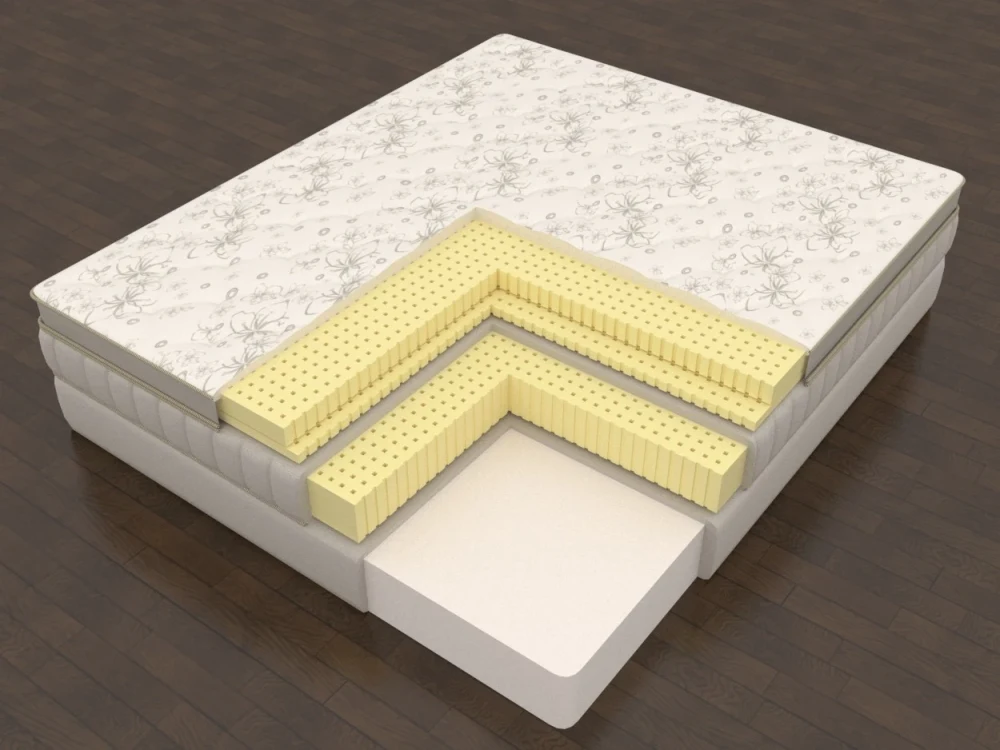 3d visualization of mattress with section | Upwork